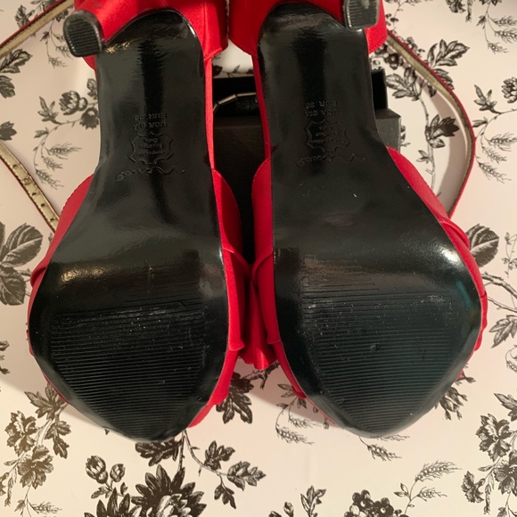 Nina | Shoes | Nina Size 8 Red Satin High Heels | Poshmark